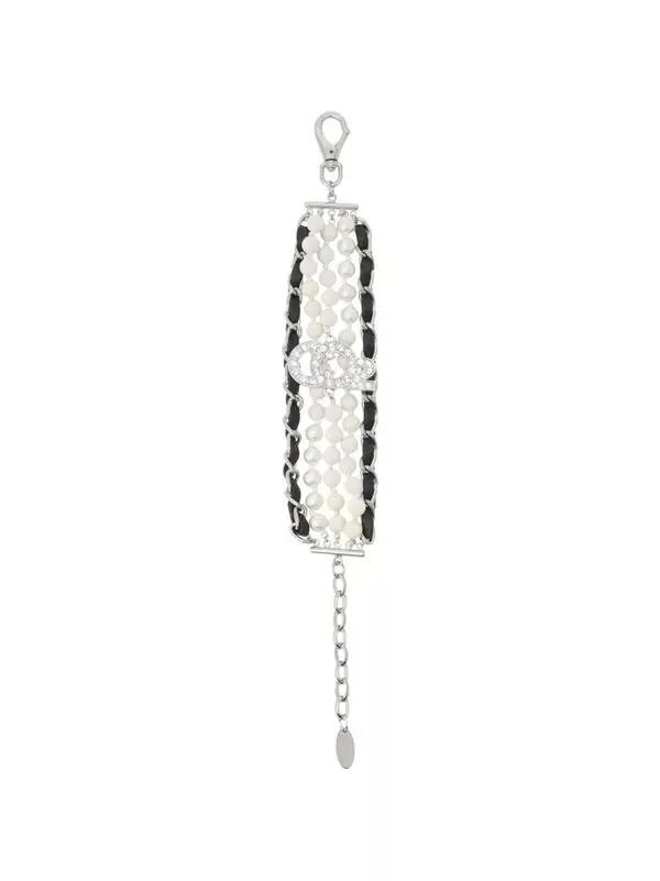 DOUBLET Bead-embellished Chain-link Bracelet