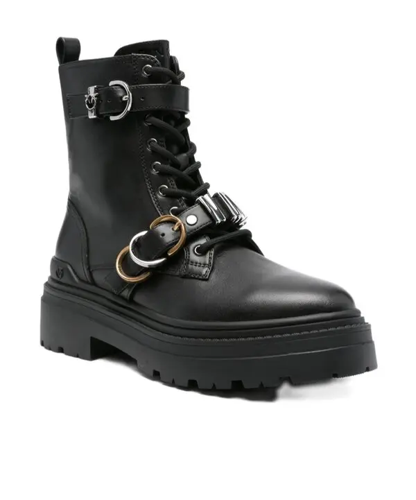 Pinko Round-toe Lace-up Boots