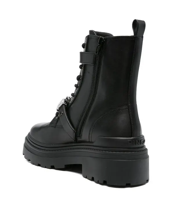 Pinko Round-toe Lace-up Boots