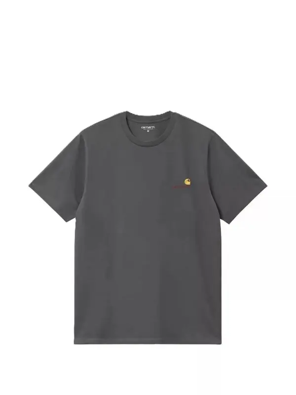 Carhartt Work In Progress Logo-embroidered Cotton T-shirt - Grey