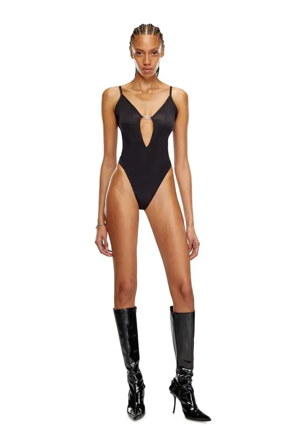 DIESEL® Oval D Plaque Cut-out Bodysuit