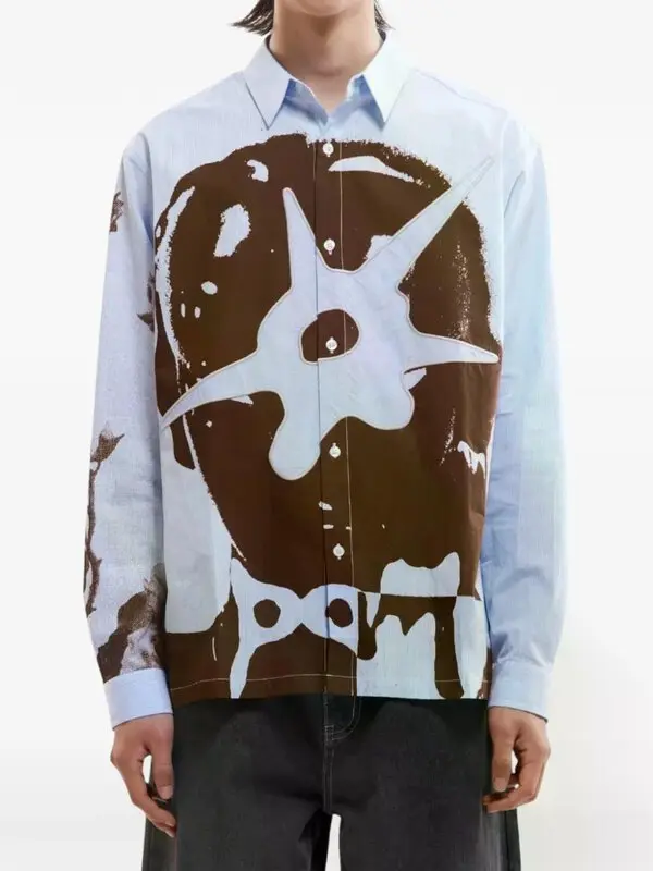 PERKS AND MINI Mechanism Graphic-print Shirt - Blue