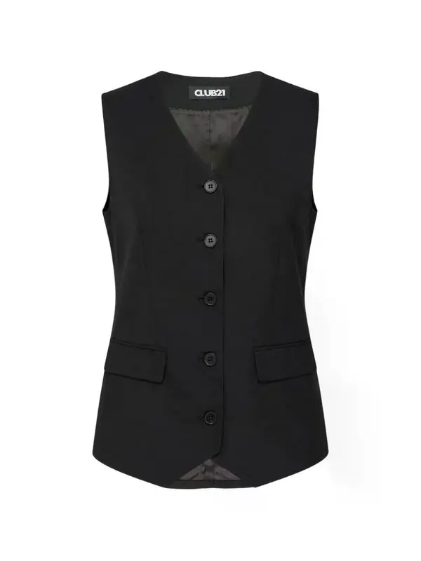 CLUB21 COLLECTION Iris Sartorial Gilet - Black