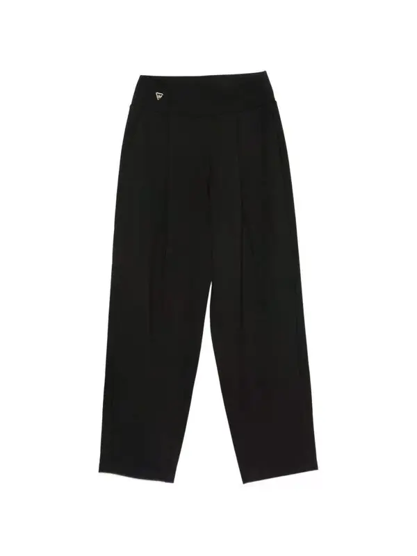 MACRON Logo-plaque Pleated Trousers