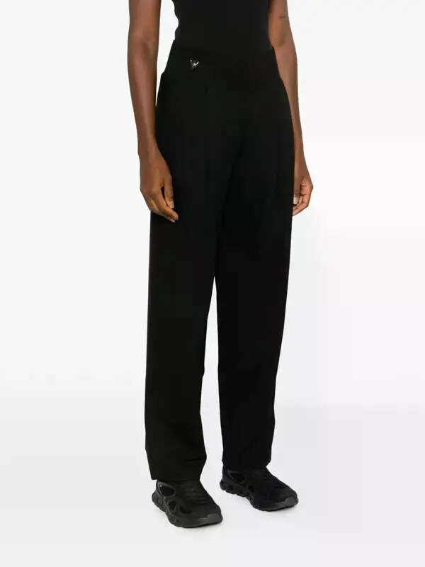 MACRON Logo-plaque Pleated Trousers