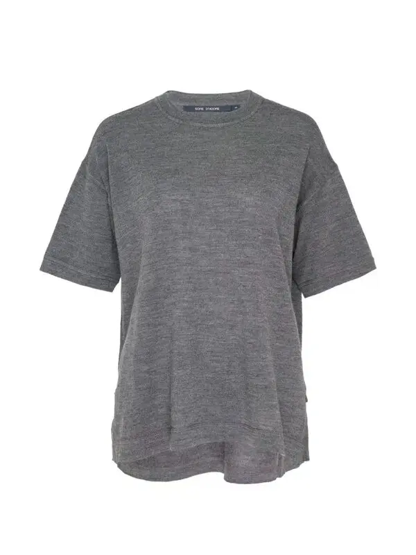 Sofie D'hoore Crew-neck Short-sleeve T-shirt - Grey