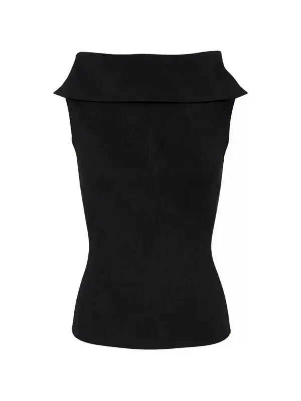 CLUB21 COLLECTION Anya Off-shoulder Ribbed-knit Top