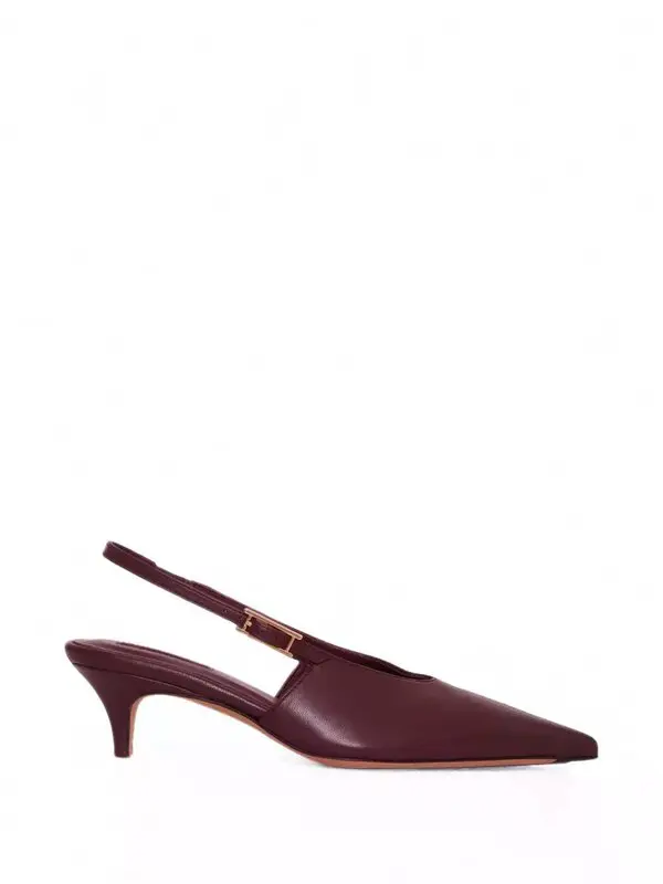 ANINE BING Nelly Slingbacks Buckle Fig - Red