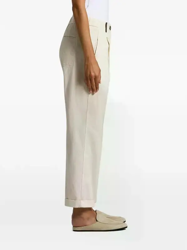 Peserico Pleated Turn-up Trousers