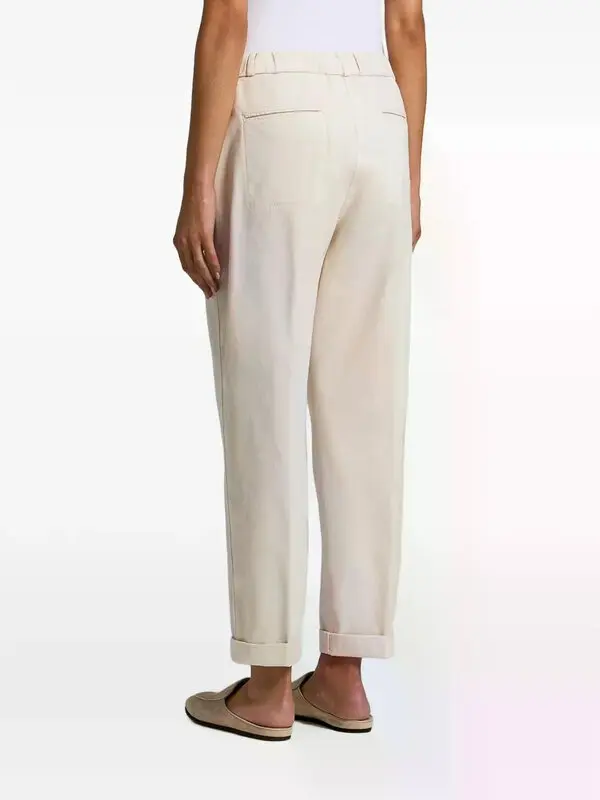Peserico Pleated Turn-up Trousers