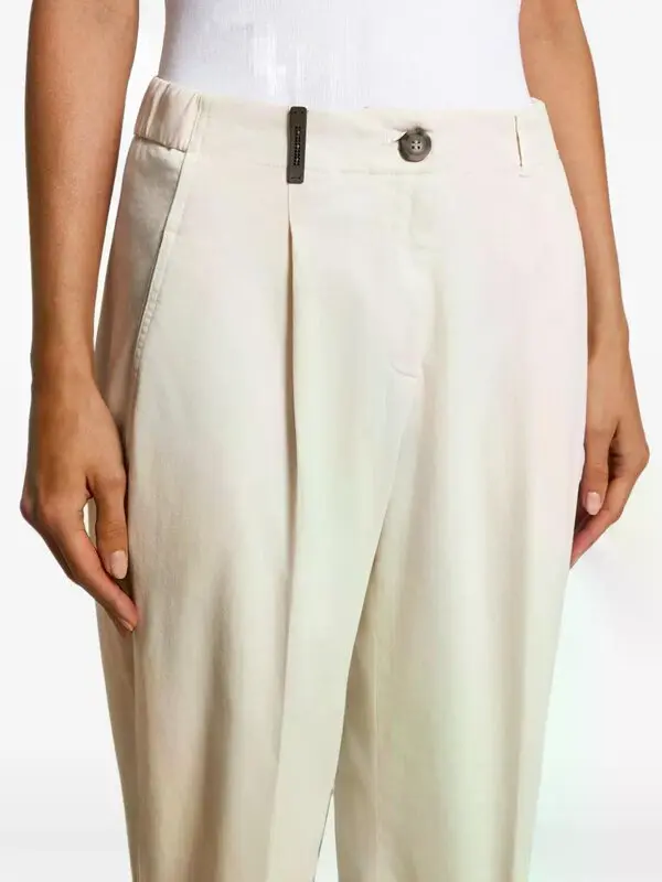 Peserico Pleated Turn-up Trousers