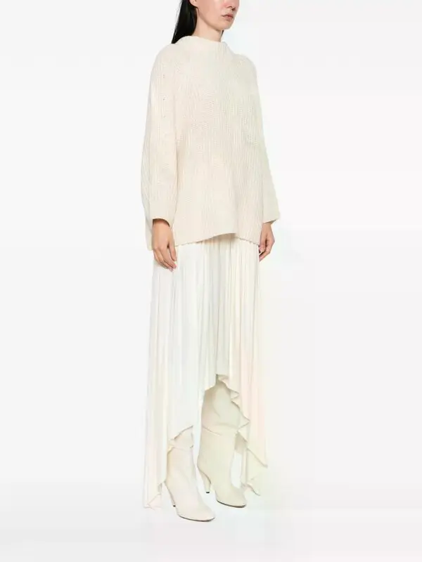 EMERSON RENALDI Ribbed-knit Batwing-sleeve Top