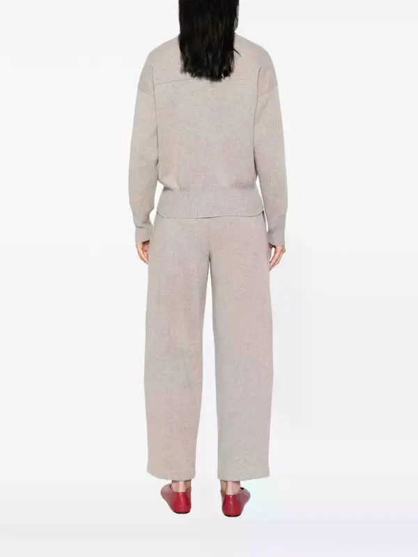 PANICALE Zip-up Ribbed-trim Cardigan