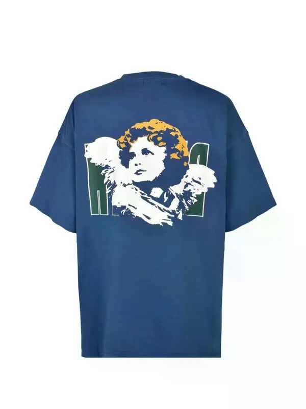 BREATH Angel-print Box-fit T-shirt