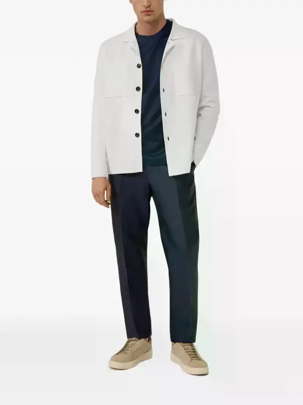 DOMAINE DES ARTISTES Button-up Patch-pocket Shirt Jacket
