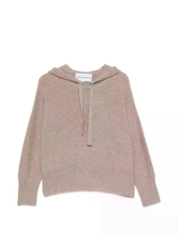 EMERSON RENALDI Drawstring Knitted Hooded Sweater
