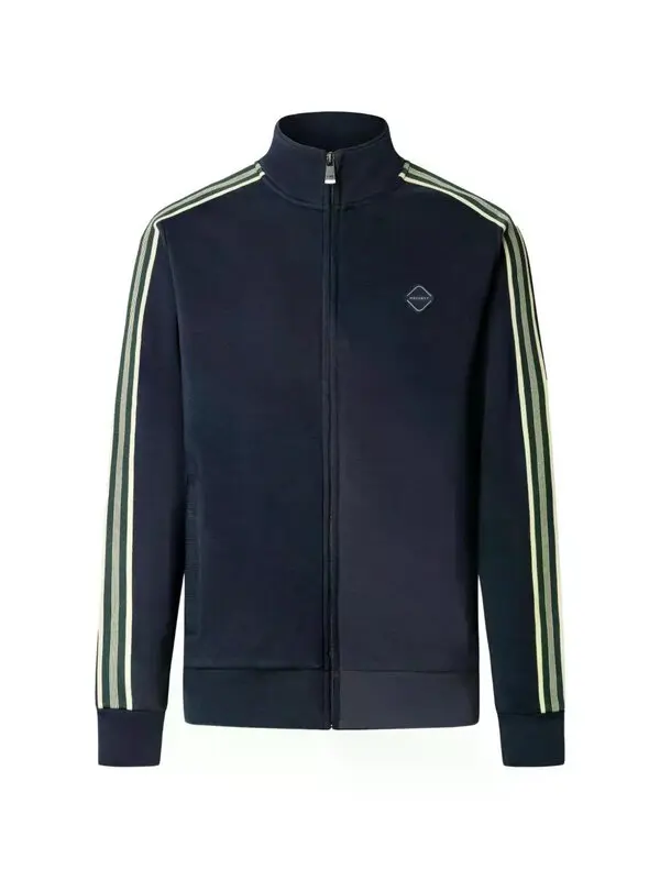 HACKETT LONDON Side-stripe Zip-up Sweatshirt