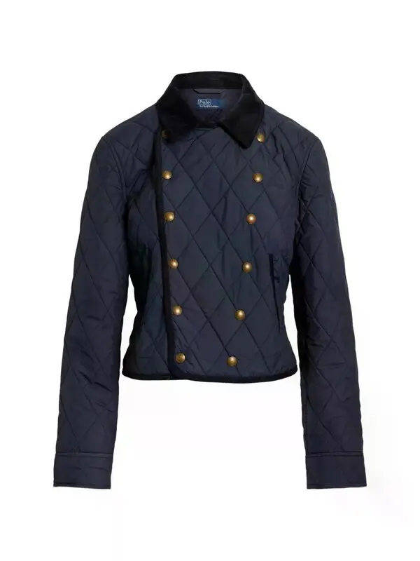 Polo Ralph Lauren Double-breasted Quilted Jacket - Blue