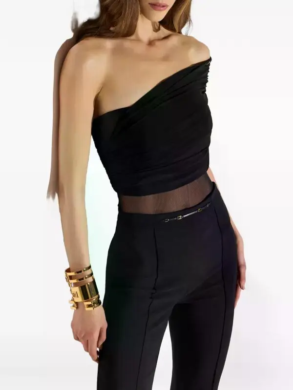 Elisabetta Franchi One-shoulder Draped Bodysuit
