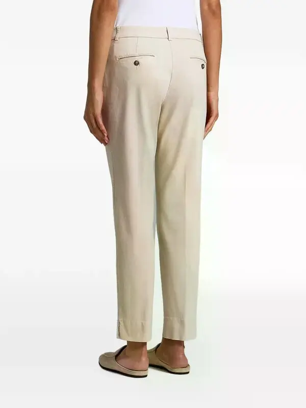 Peserico Beaded Tab Tailored Trousers - Neutrals