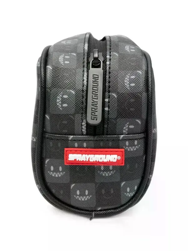 SPRAYGROUND Shark Mouth Check-print Pouch