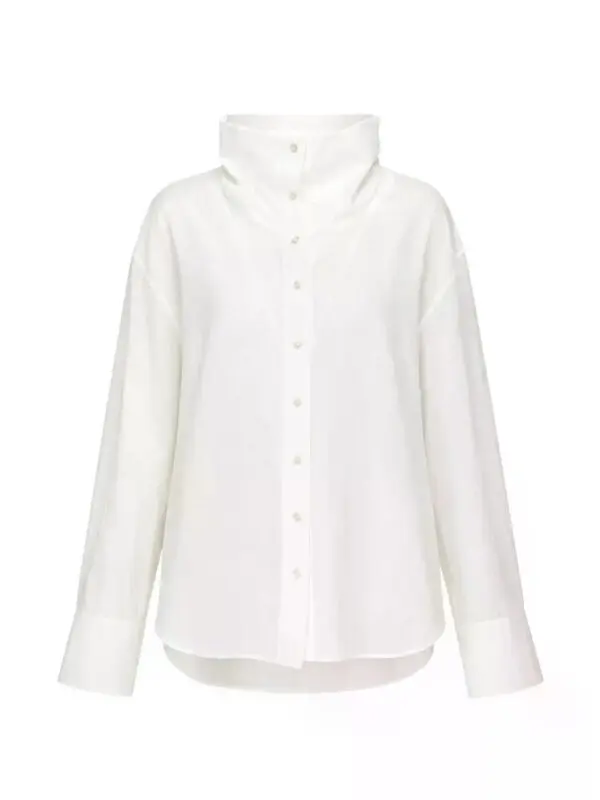 CLUB21 Reese High-neck Sheer Shirt