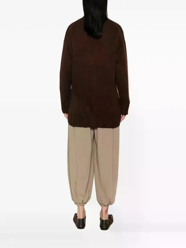EMERSON RENALDI Ribbed-knit V-neck Cardigan