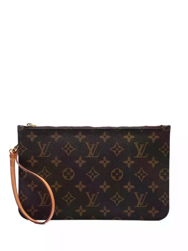 LOUIS VUITTON 2019 Monogram Neverfull Mm Pouch - Brown