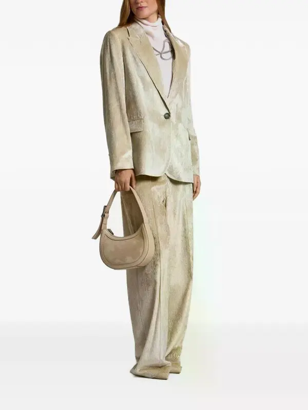 Peserico Corduroy Effect Single-breasted Blazer