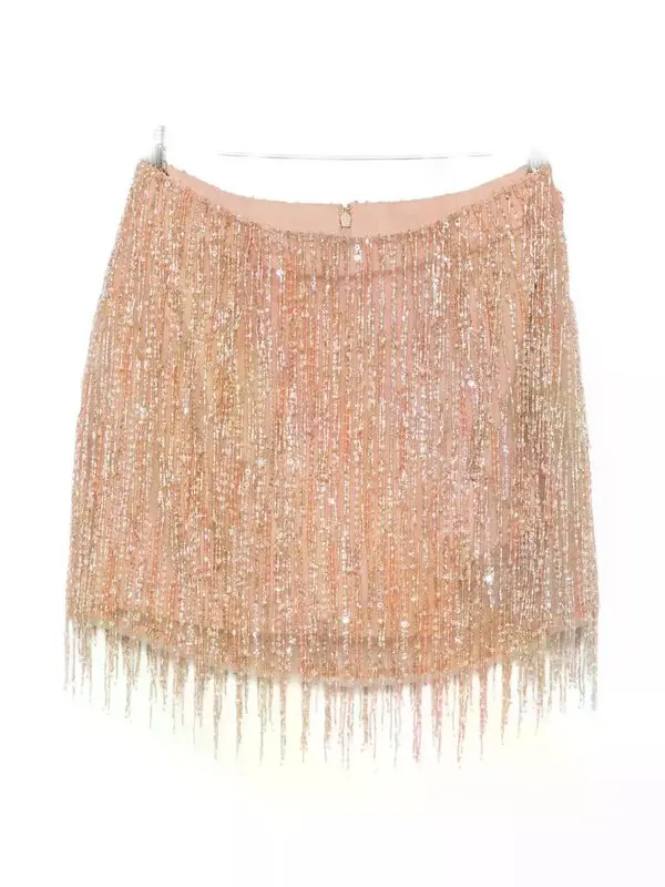 Aje Glisten Embellished Skirt - Neutrals