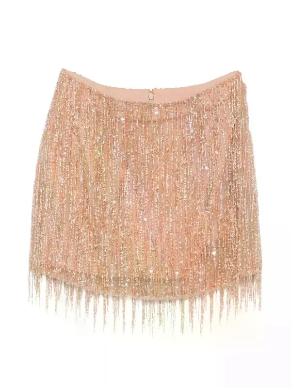 Aje Glisten Embellished Skirt - Neutrals