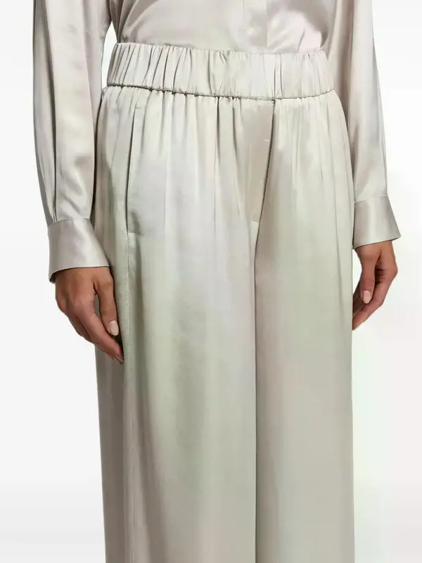 Peserico Elasticated Waistband Wide-leg Trousers