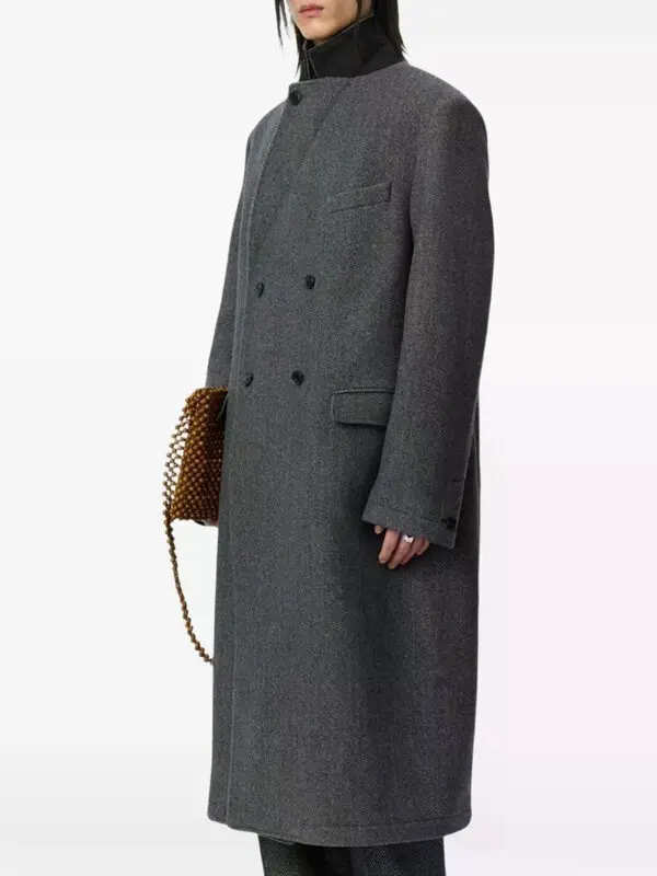 MFPEN Herringbone Double-breasted Coat