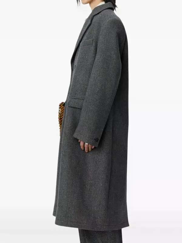 MFPEN Herringbone Double-breasted Coat