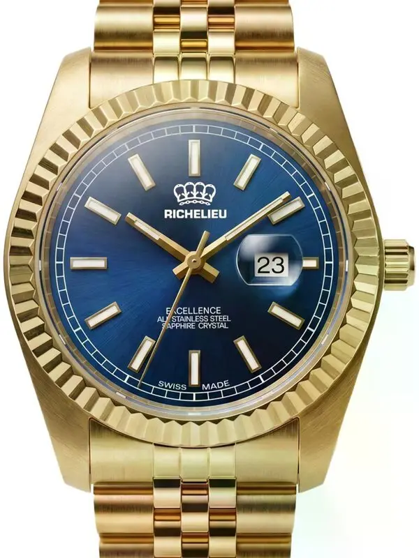 RICHELIEU SWISS Excellence 38mm Automatic Watch - Blue