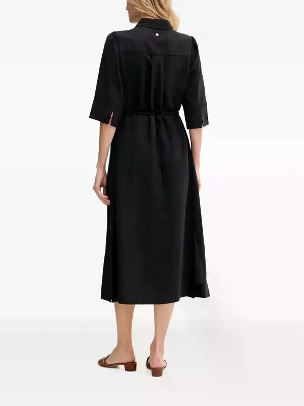 MOS MOSH Rayas Alexis Belted Button-down Shirt Midi Dress