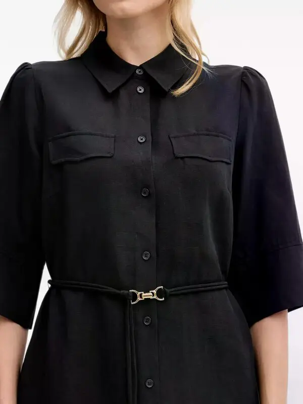 MOS MOSH Rayas Alexis Belted Button-down Shirt Midi Dress