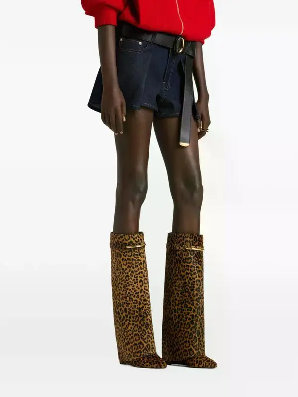 Givenchy Pleated Denim Shorts