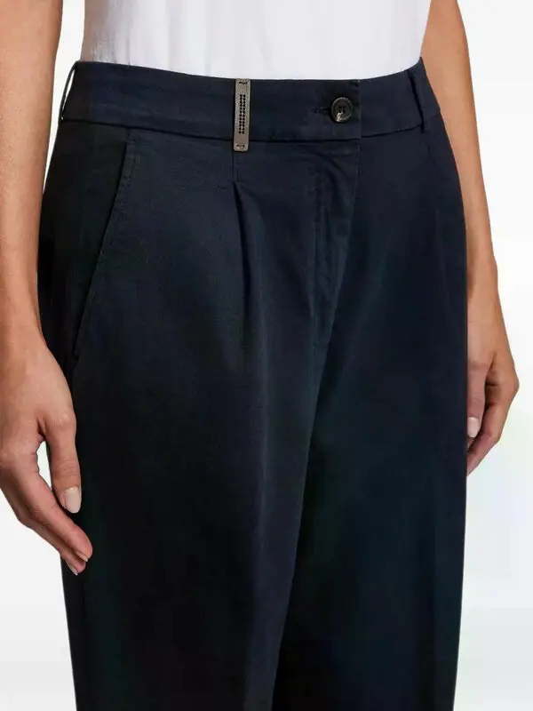 Peserico Pleated Turn-up Trousers