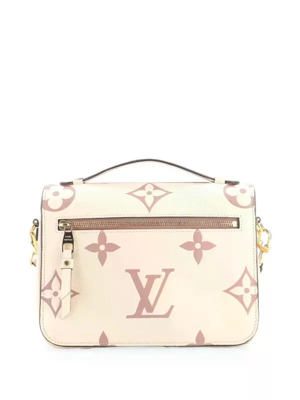 LOUIS VUITTON Pochette Metis Monogram Empreinte Giant Crossbody Bag - Neutrals