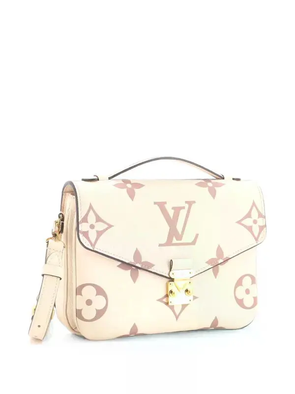 LOUIS VUITTON Pochette Metis Monogram Empreinte Giant Crossbody Bag - Neutrals