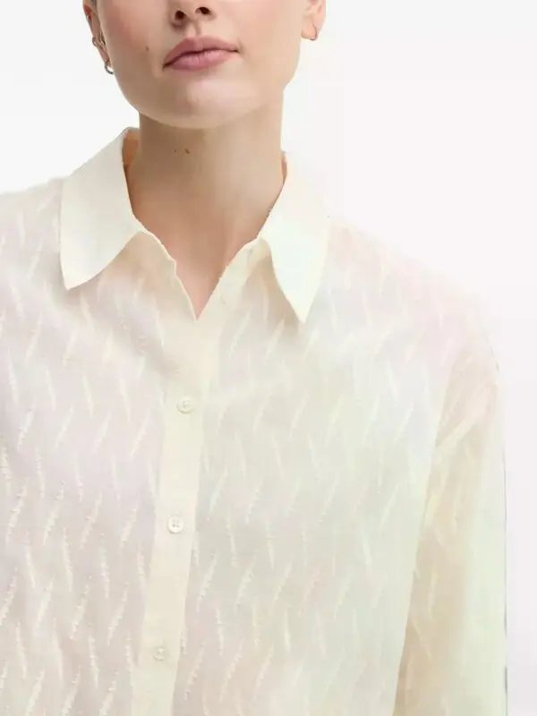 MOS MOSH Britze Jacquard Long-sleeve Shirt