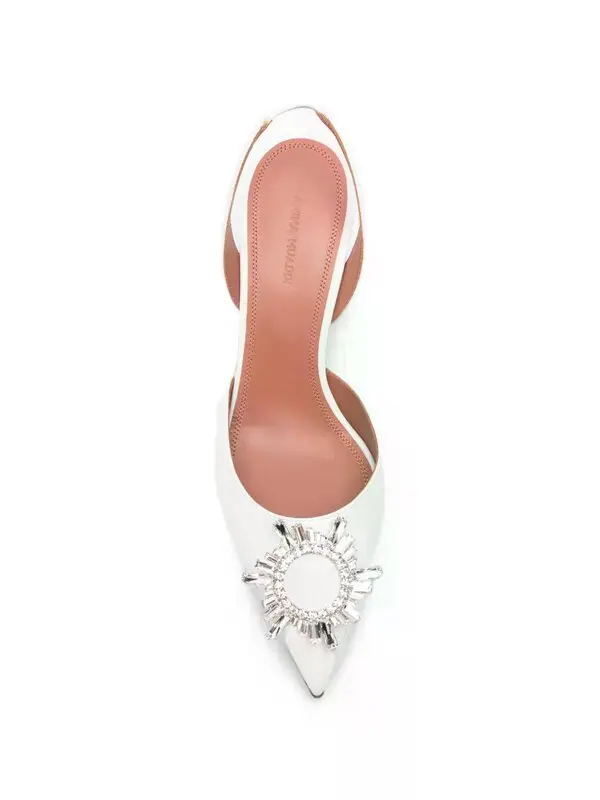 Amina Muaddi Begum Crystal-embellished Slingback Pumps