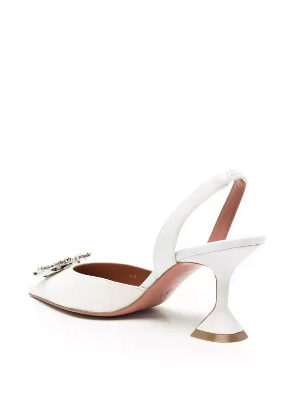Amina Muaddi Begum Crystal-embellished Slingback Pumps