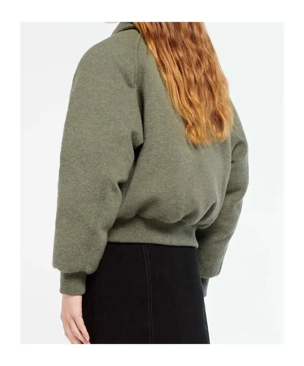 BARRIE Knitted Bomber Jacket