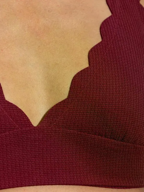 Marysia Wide Santa Clara Scalloped Bikini Top