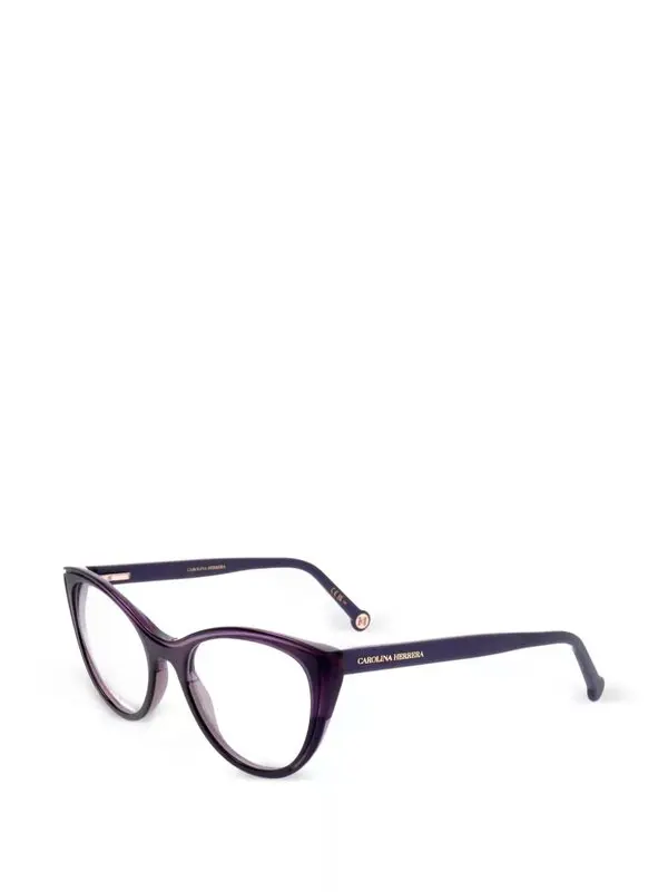 Carolina Herrera Glitter-effect Cat-eye Eyeglasses - Purple