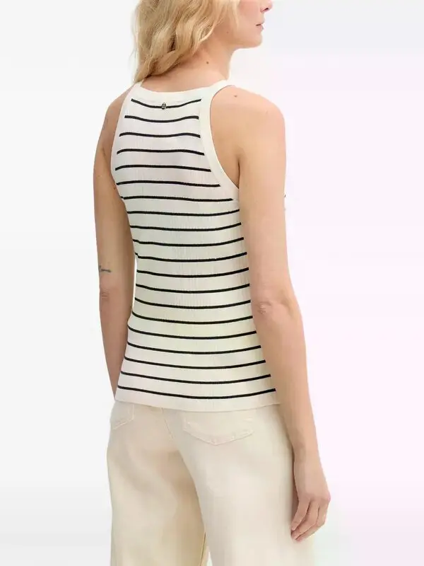 MOS MOSH Mmimanja Caliz Striped Ribbed-knit Top