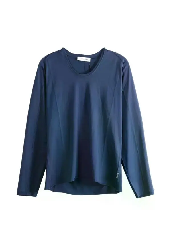 KIKO KOSTADINOV Layered-neck Long-sleeve T-shirt - Blue
