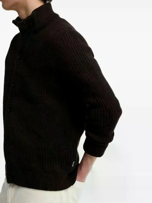 Barbour Wool High-neck Cardigan